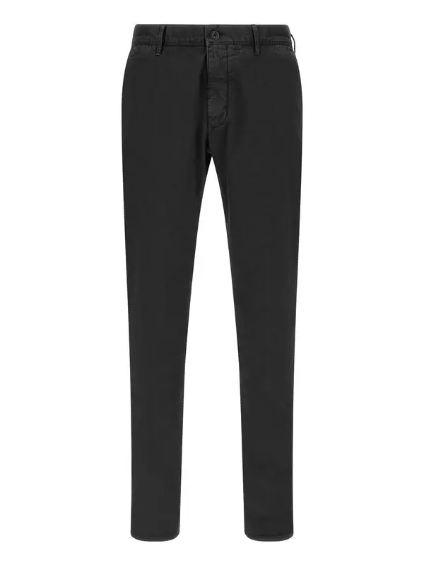 Incotex 18s100 Stretch Cotton Pants - Black