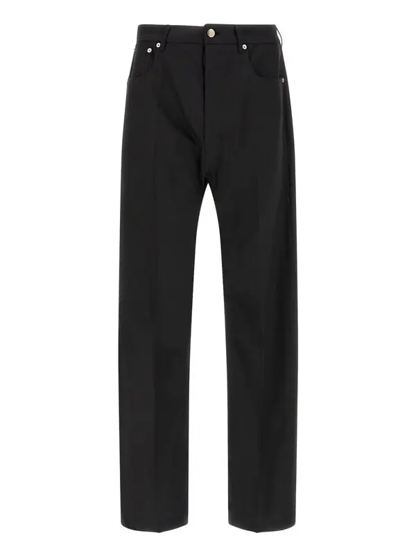 Rick Owens Geth Virgin Wool Trousers - Black