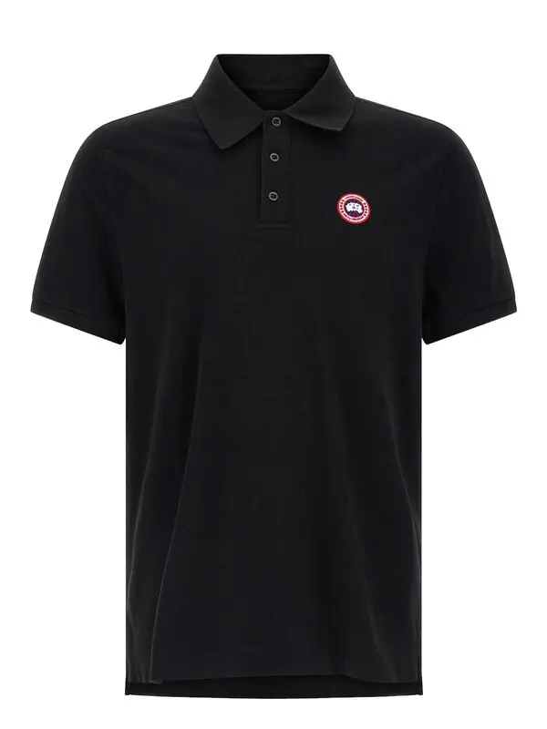 Canada Goose Becley Piqué Cotton Polo Shirt - Black