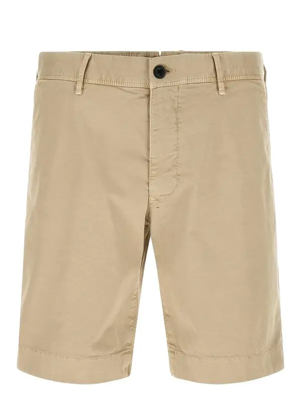 Incotex Modello 11s215 Cotton Bermuda Shorts - Beige
