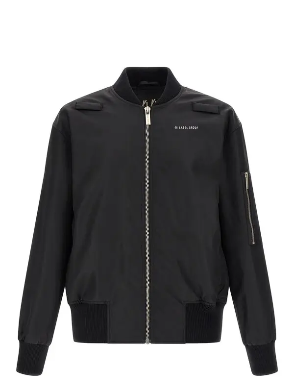 44 LABEL GROUP Outer Bomber Jacket - Black