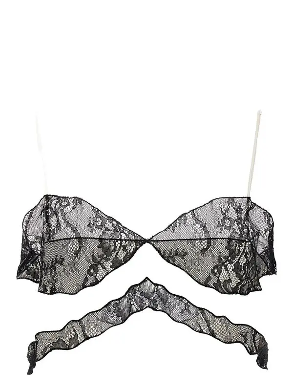 Andamane Narcisa Satin Top - White/black