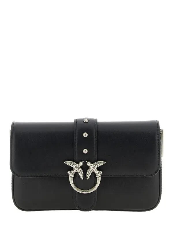 Pinko Baby Love One Slouchy Shoulder Bag - Black