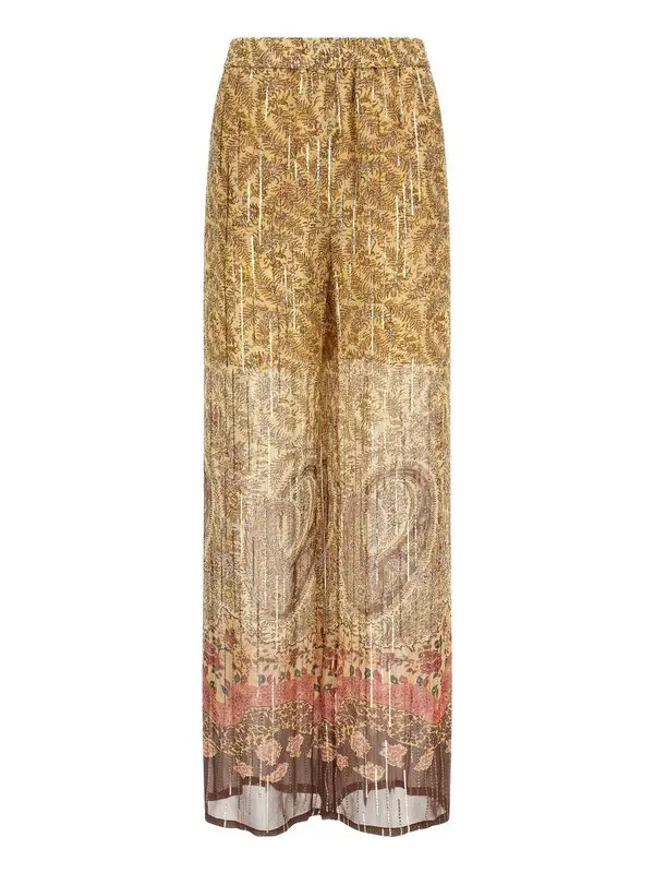 Valentino Garavani Voyage Imaginaire Silk Pants - Multi