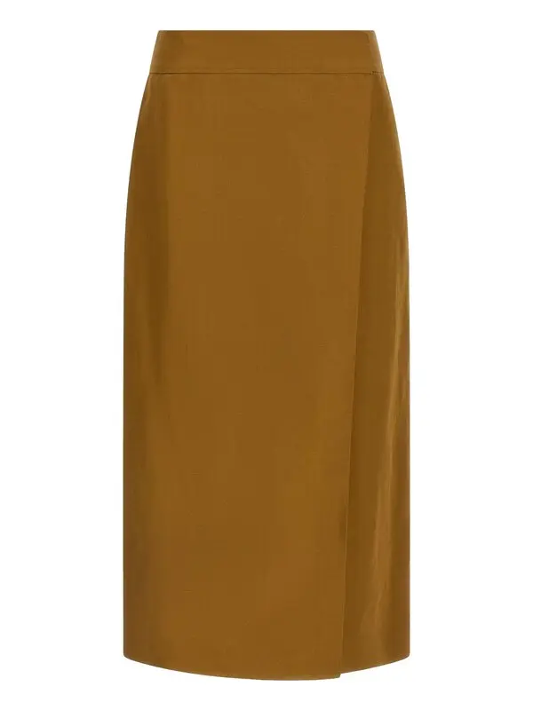 Alberto Biani Wrap Skirt - Brown