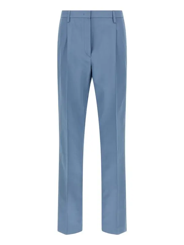 Prada Cotton Trousers - Light Blue