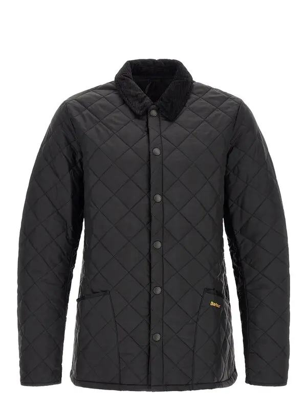 Barbour Heritage Liddesdale Quilted Nylon Jacket - Black