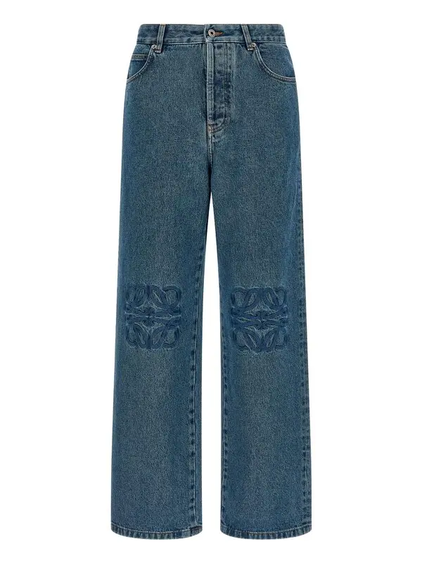 Loewe Anagram Denim Jeans - Blue
