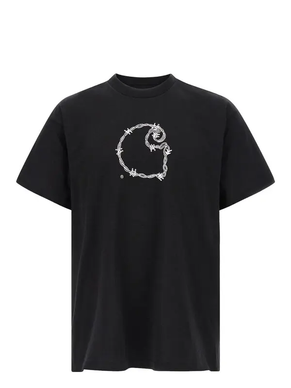 Carhartt Work In Progress Barbwire C' T-shirt - Black