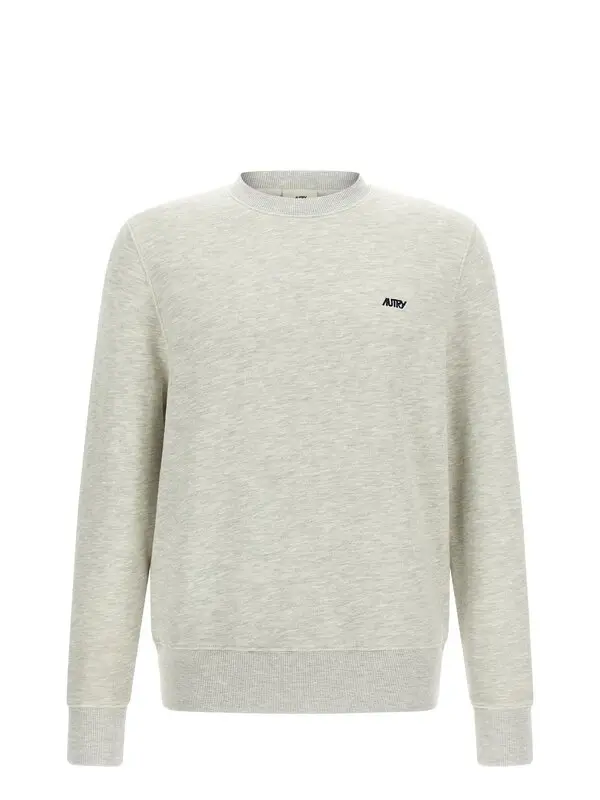 AUTRY Logo Embroidery Sweatshirt - Gray