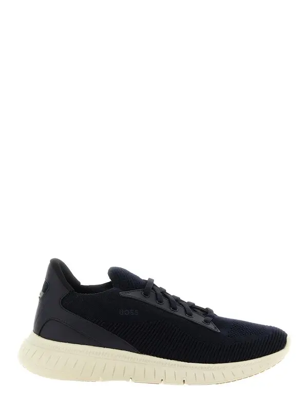 Hugo Boss Titanis Knit Sneakers - Blue