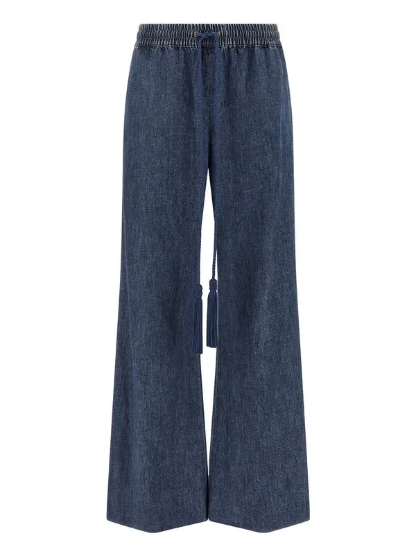 Valentino Garavani Vgold Denim Jeans - Blue
