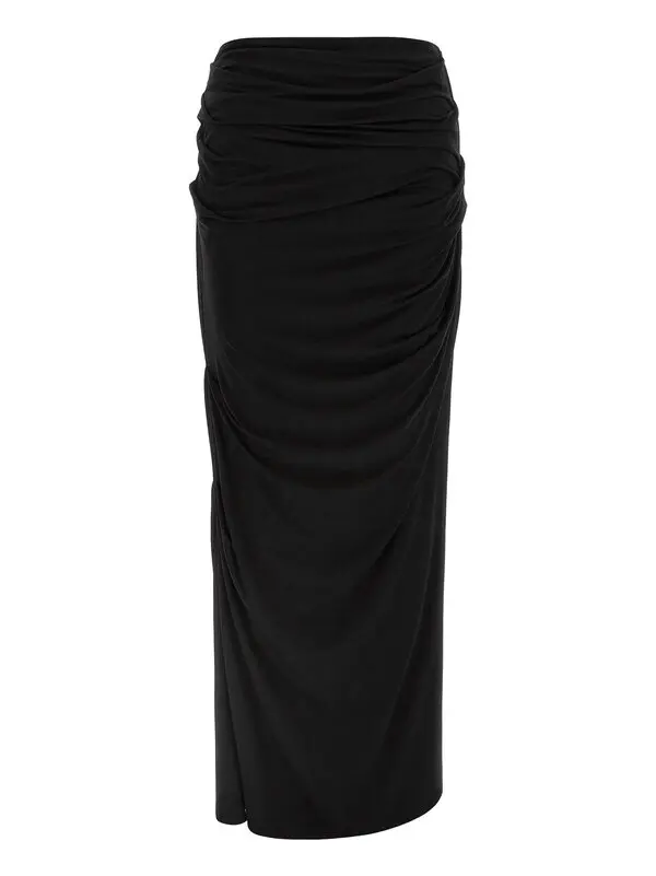 ENTIRE STUDIOS Drape Skirt - Black