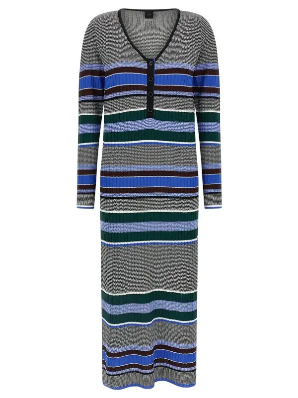 Pinko Bruma Ribbed Knit Dress - Multi