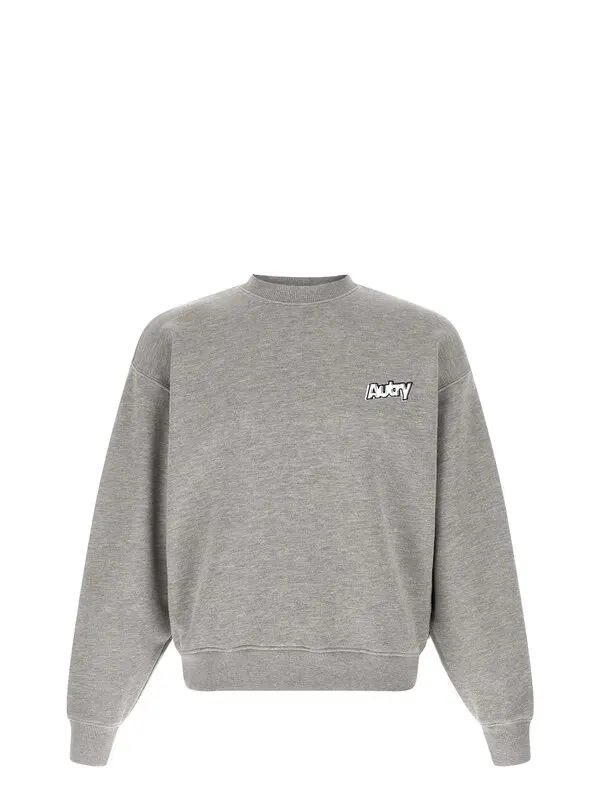 AUTRY Logo Print Embroidery Sweatshirt - Gray