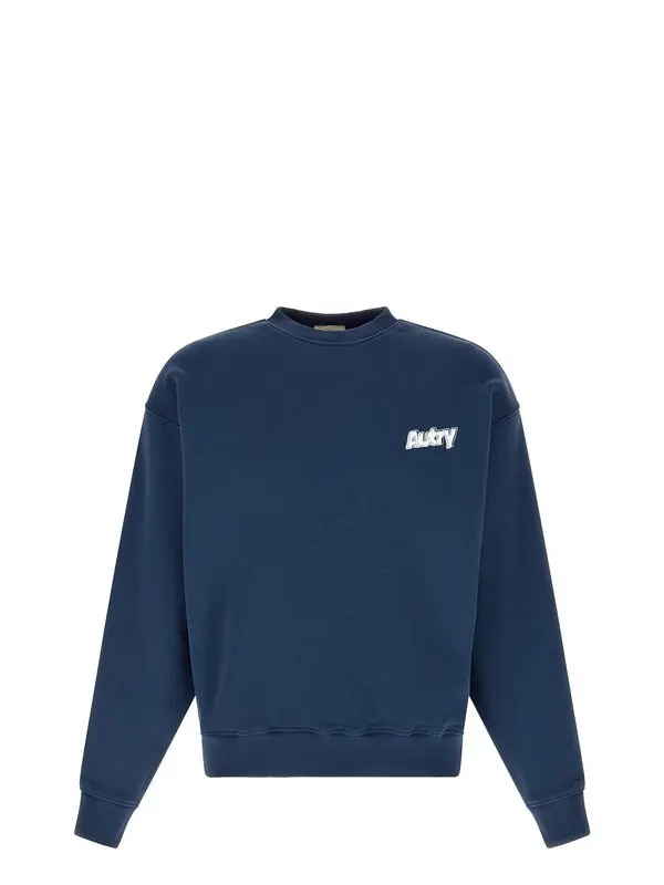 AUTRY Cotton Jersey Sweatshirt - Blue