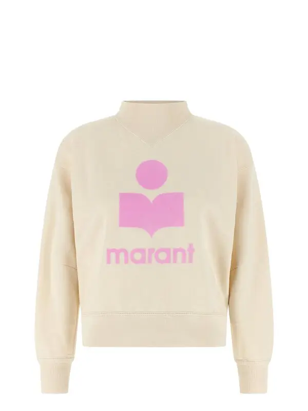 MARANT ETOILE Moby Cotton Blend Sweatshirt - Beige