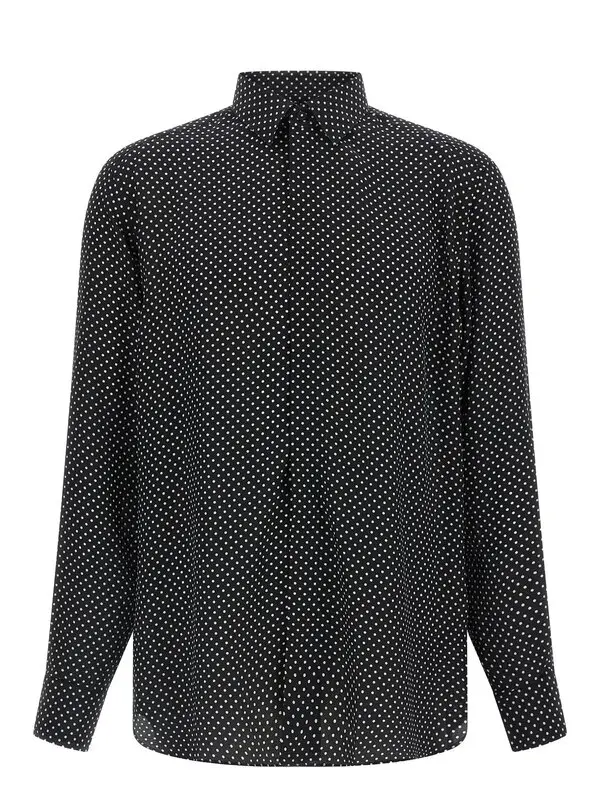 TOM FORD Polka Dot Shirt - White/black