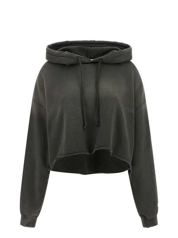 GOLDEN GOOSE Star Cotton Hoodie - Gray