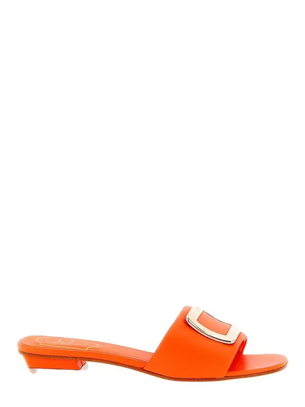 ROGER VIVIER Belle Vivier Slides - Orange