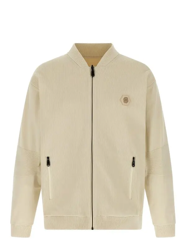 Hugo Boss Future' Reversible Bomber Jacket - Beige
