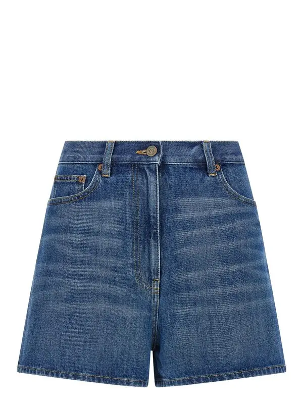Valentino Garavani Denim Shorts - Blue