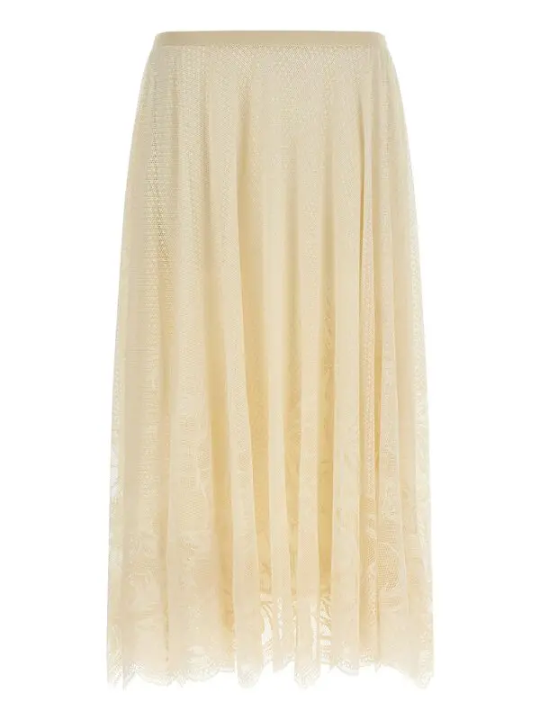Fabiana Filippi Lace Skirt - Beige