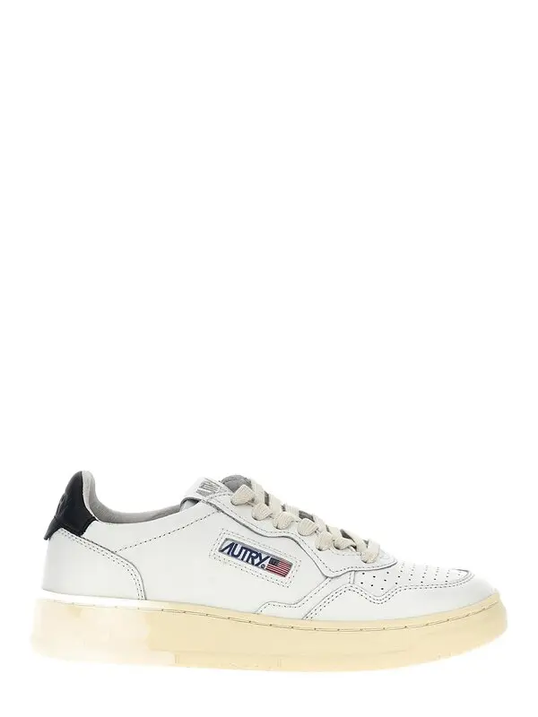 AUTRY Leather Sneakers - White/black