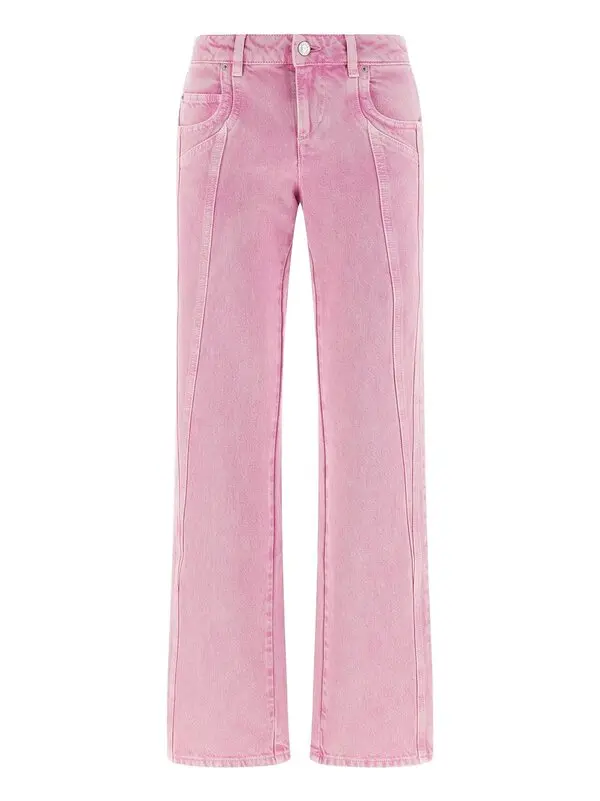 MARANT ETOILE Jaylis Straight Leg Jeans - Pink