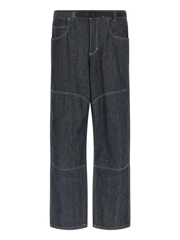 Gramicci Japanese Chambray Double Knee Jeans - Blue