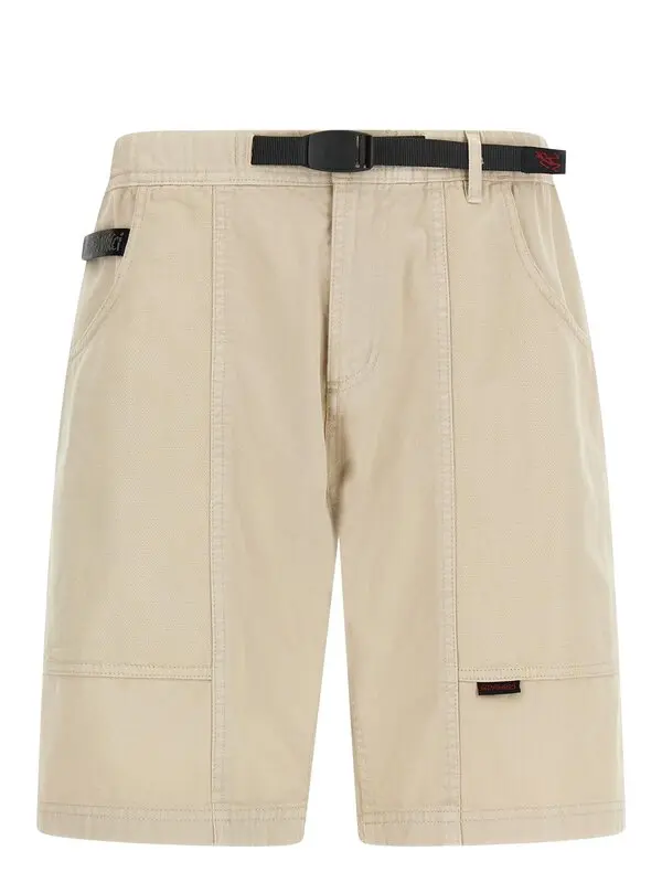 Gramicci Cotton Twill Bermuda Shorts - Beige