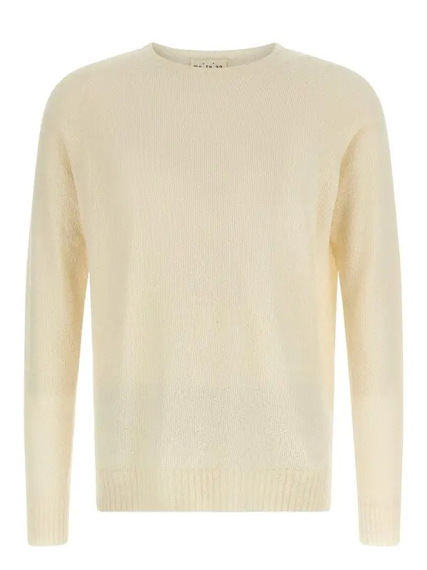 MA'RY'YA Spongy Effect Sweater - Beige