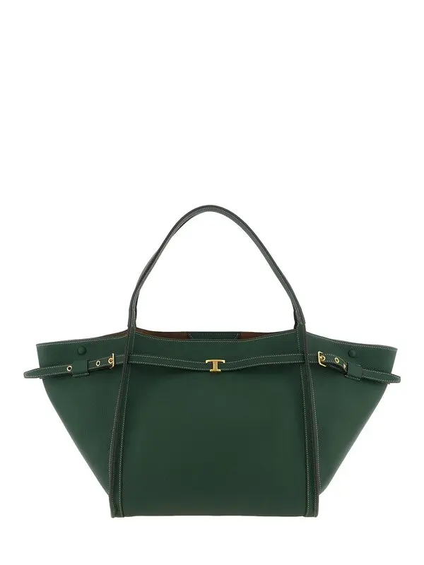TOD'S Medium 'tim' Shopping Bag - Green