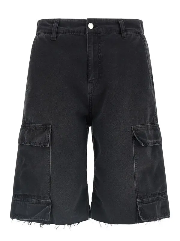 44 LABEL GROUP Denim Bermuda Shorts - Black
