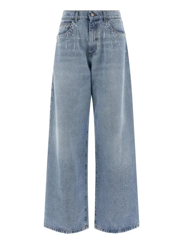 Giuseppe Di Morabito Crystal Jeans - Light Blue