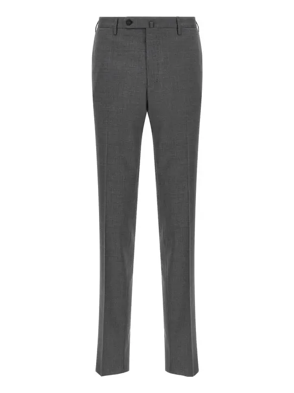 Incotex Modello 35 Virgin Wool Trousers - Gray