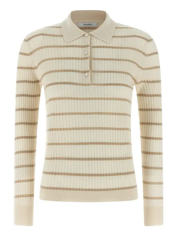 Max Mara Mxpgitano' Polo Shirt - Beige