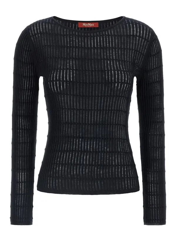 Max Mara Mstpedone Ribbed Sweater - Blue