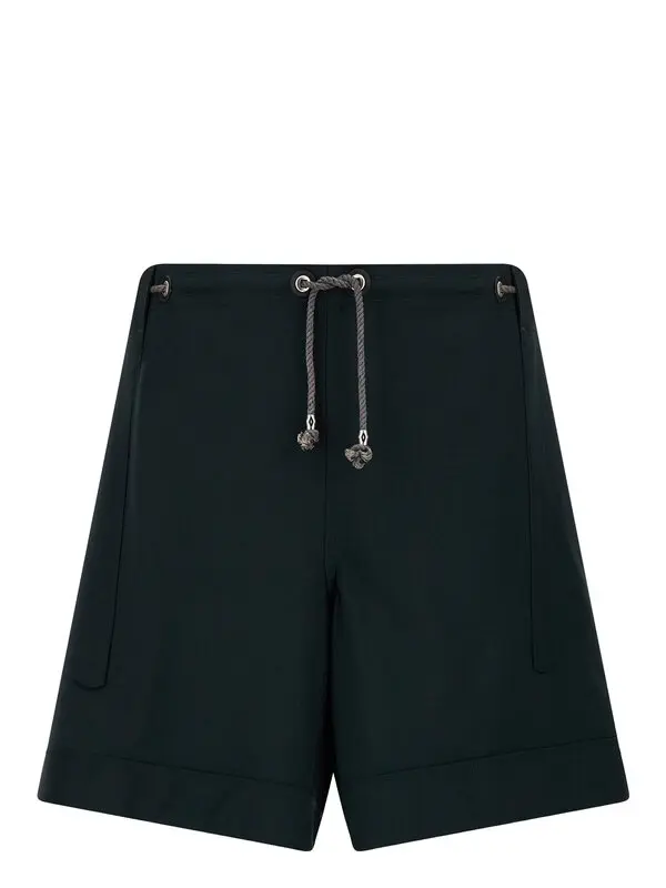 KIKO KOSTADINOV Kyan Virgin Wool Bermuda Shorts - Green