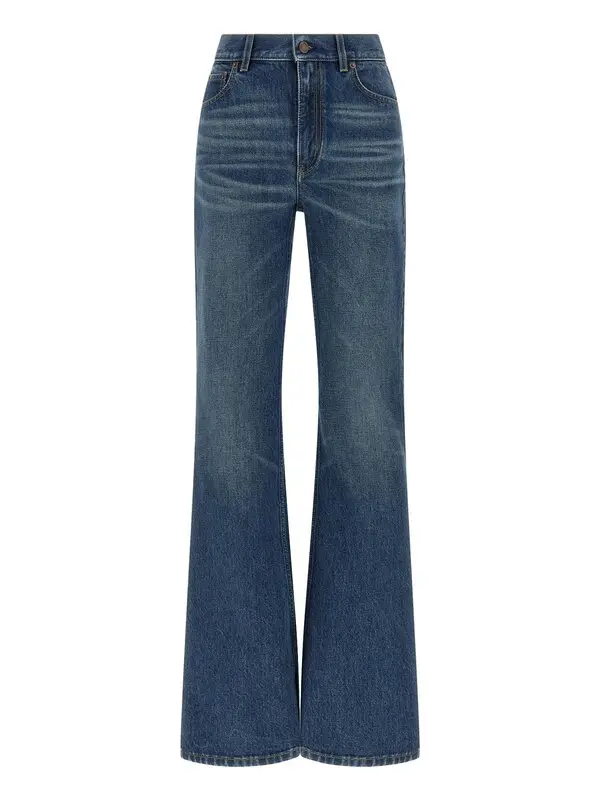 Chloé Palazzo Denim Jeans - Blue