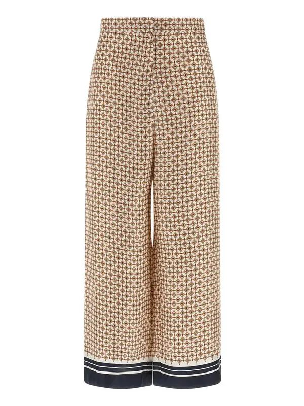 Max Mara Mstottelia Silk Twill Trousers - Blue