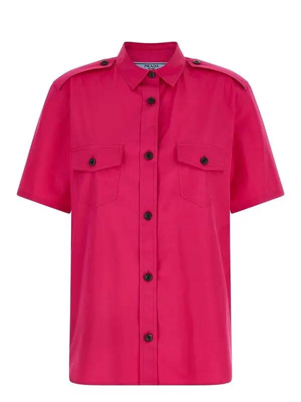 Prada Poplin Shirt - Fuchsia