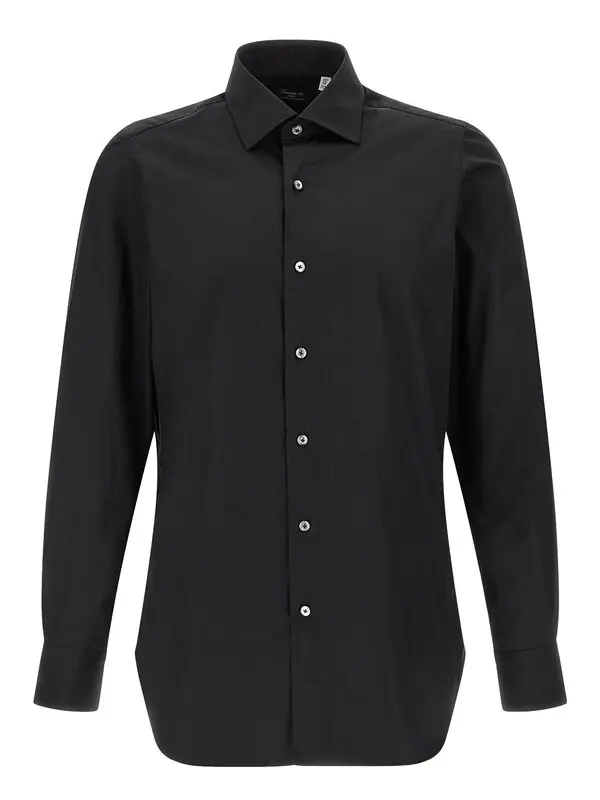 FINAMORE 1925 Napoli' Shirt - Black
