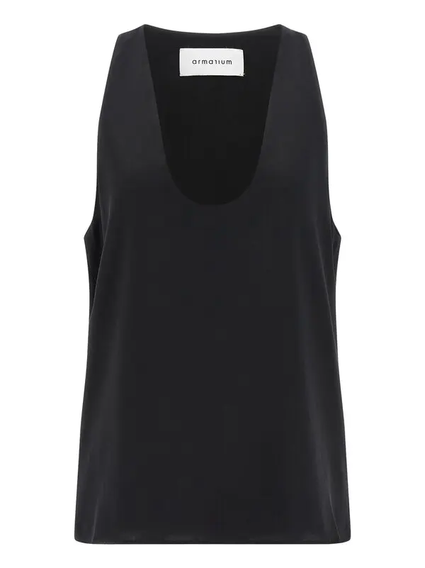ARMARIUM Bianca Silk Top - Black