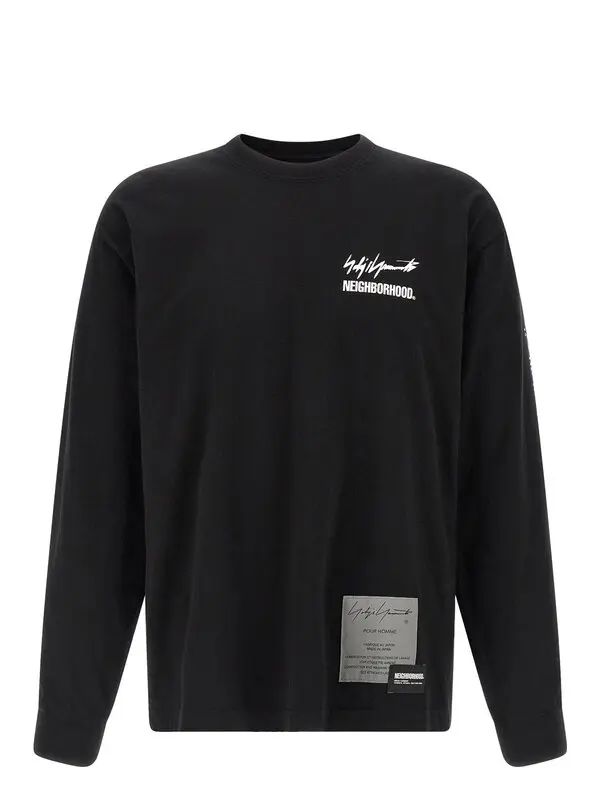 Yohji Yamamoto Nh 'ls Tee' T-shirt - Black