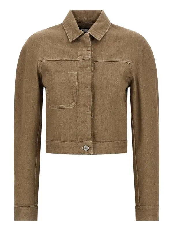 Jacquemus La Veste Ovalo Cargo Jacket - Beige