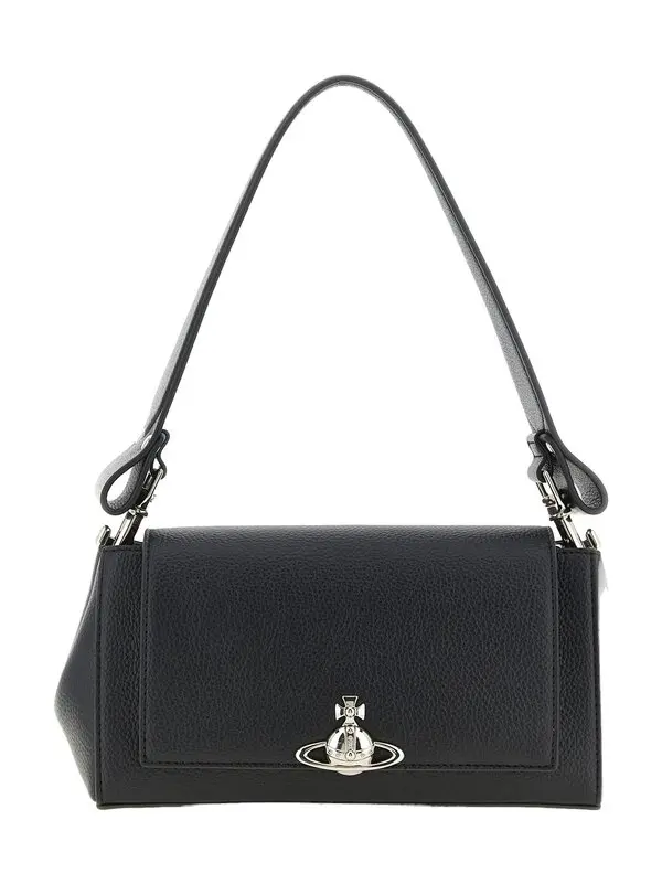 VIVIENNE WESTWOOD Hazel Medium Shoulder Bag - Black