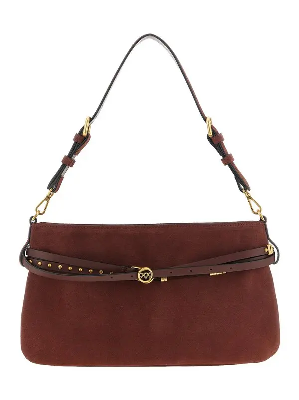 Pinko Belt' Medium Shoulder Bag - Bordeaux