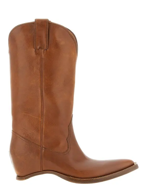 MAISON MARGIELA Heel-less Boots - Brown