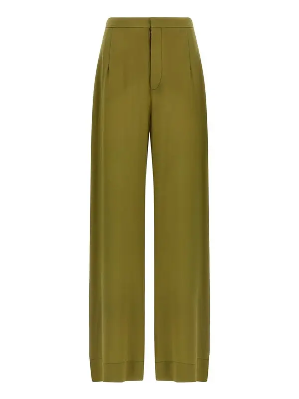 MAISON JEJIA Silk Tailored Trousers - Green